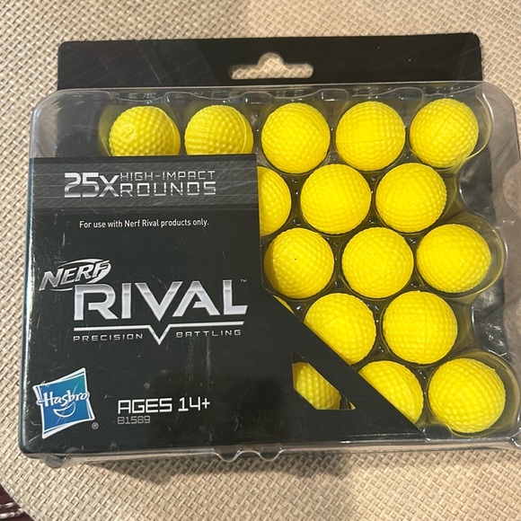Nerf | Toys | Nerf Rival 25x Highimpact Rounds Balls Rival Precision ...